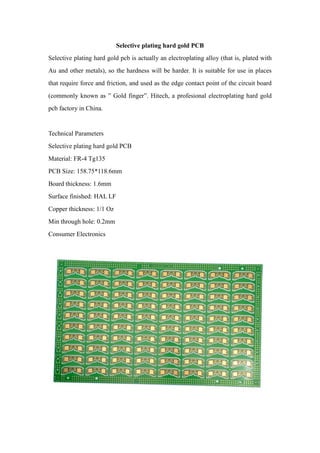Selective plating hard gold PCB made in China.pdf