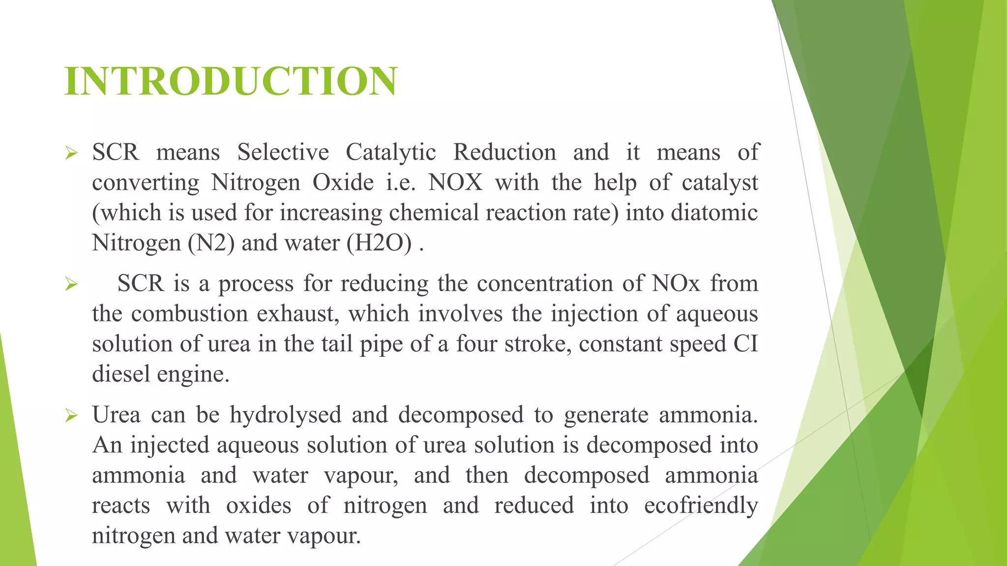 Selective reduction catalyst ppt | PPT