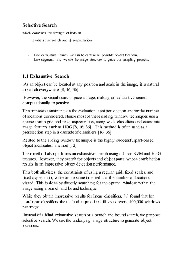 Selective search | DOCX | Search | Internet