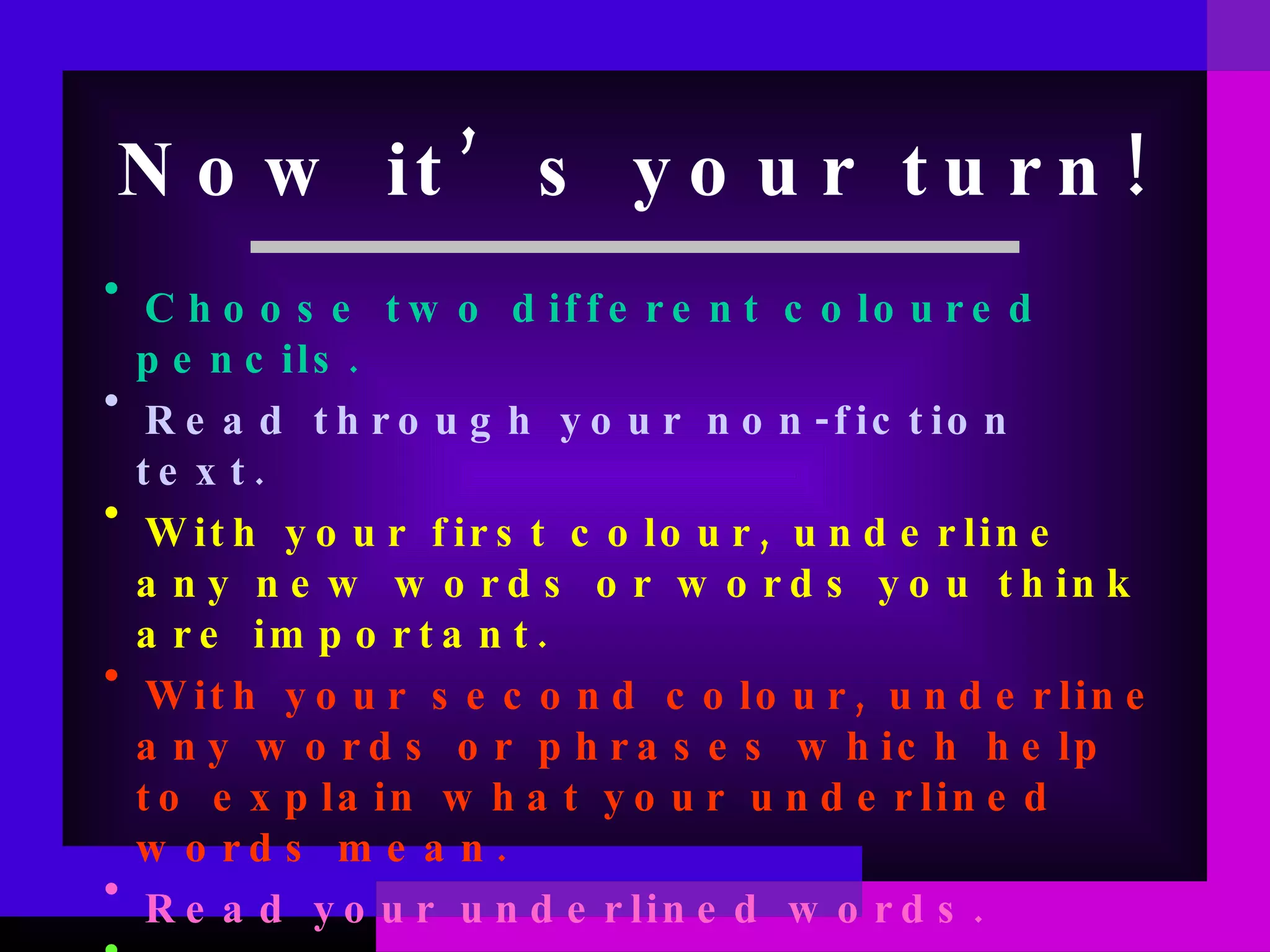 Selective Underlining | PPT