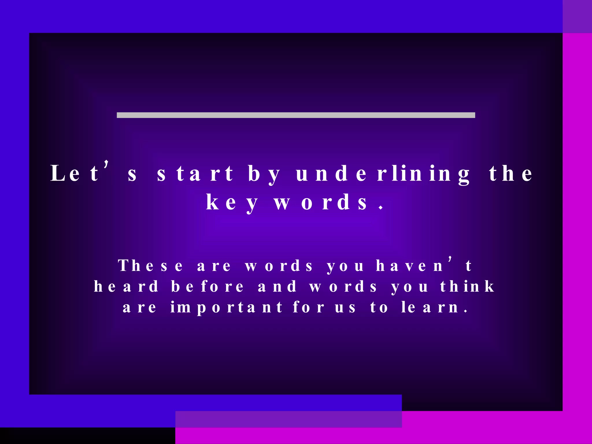 Selective Underlining | PPT