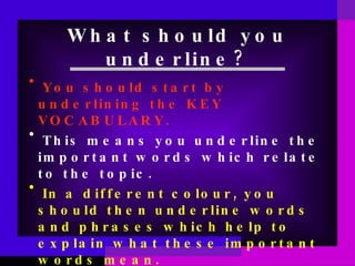 Selective Underlining | PPT