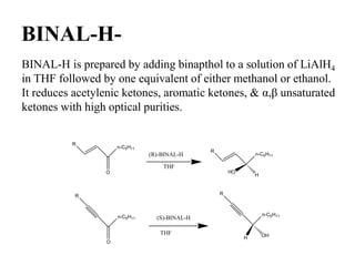 Selectivity of reducing agents | PPTX