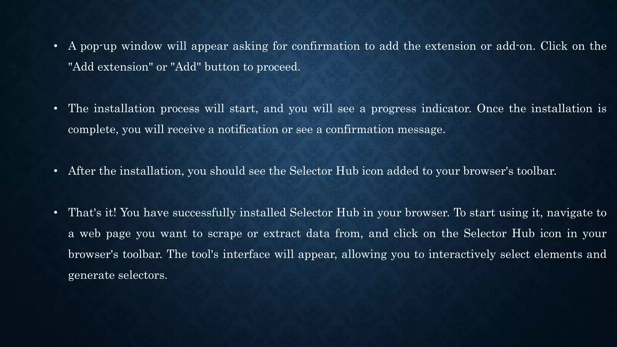Selector Hub Pptx Web Design And Html Internet