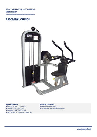 Selectorized Equipment - SAI Works | PDF