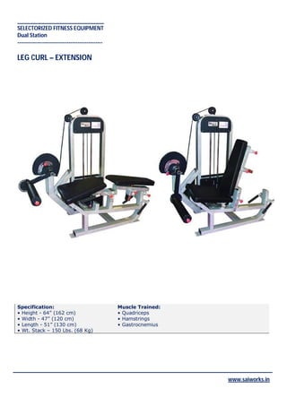 Selectorized Equipment - SAI Works | PDF