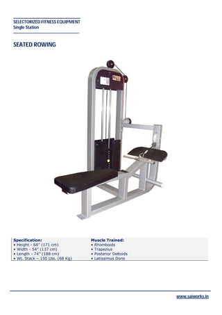 Selectorized Equipment - SAI Works | PDF