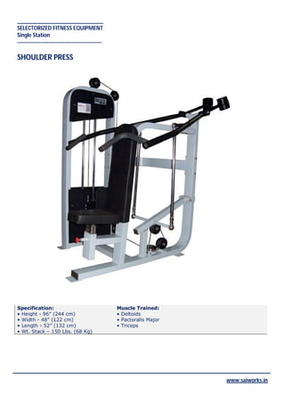 Selectorized Equipment - SAI Works | PDF