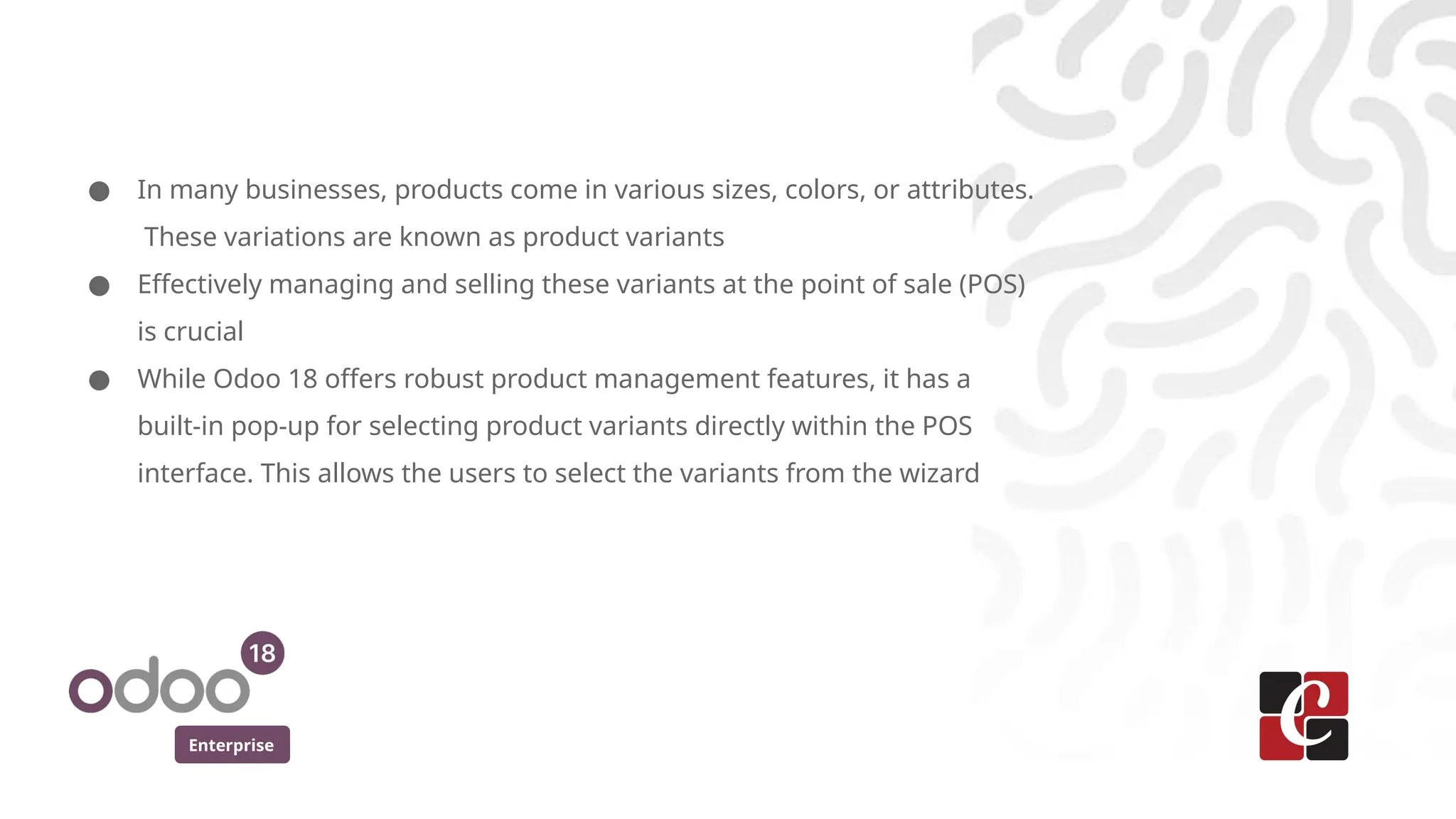 Select Product Variant Pop Up In Odoo 18 Point Of Sale | PPTX