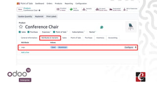 Select Product Variant Pop Up In Odoo 18 Point Of Sale | PPTX