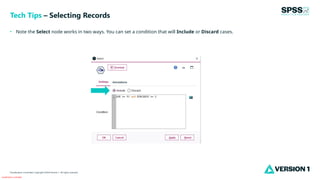 Select Records in IBM SPSS Modeler .pptx