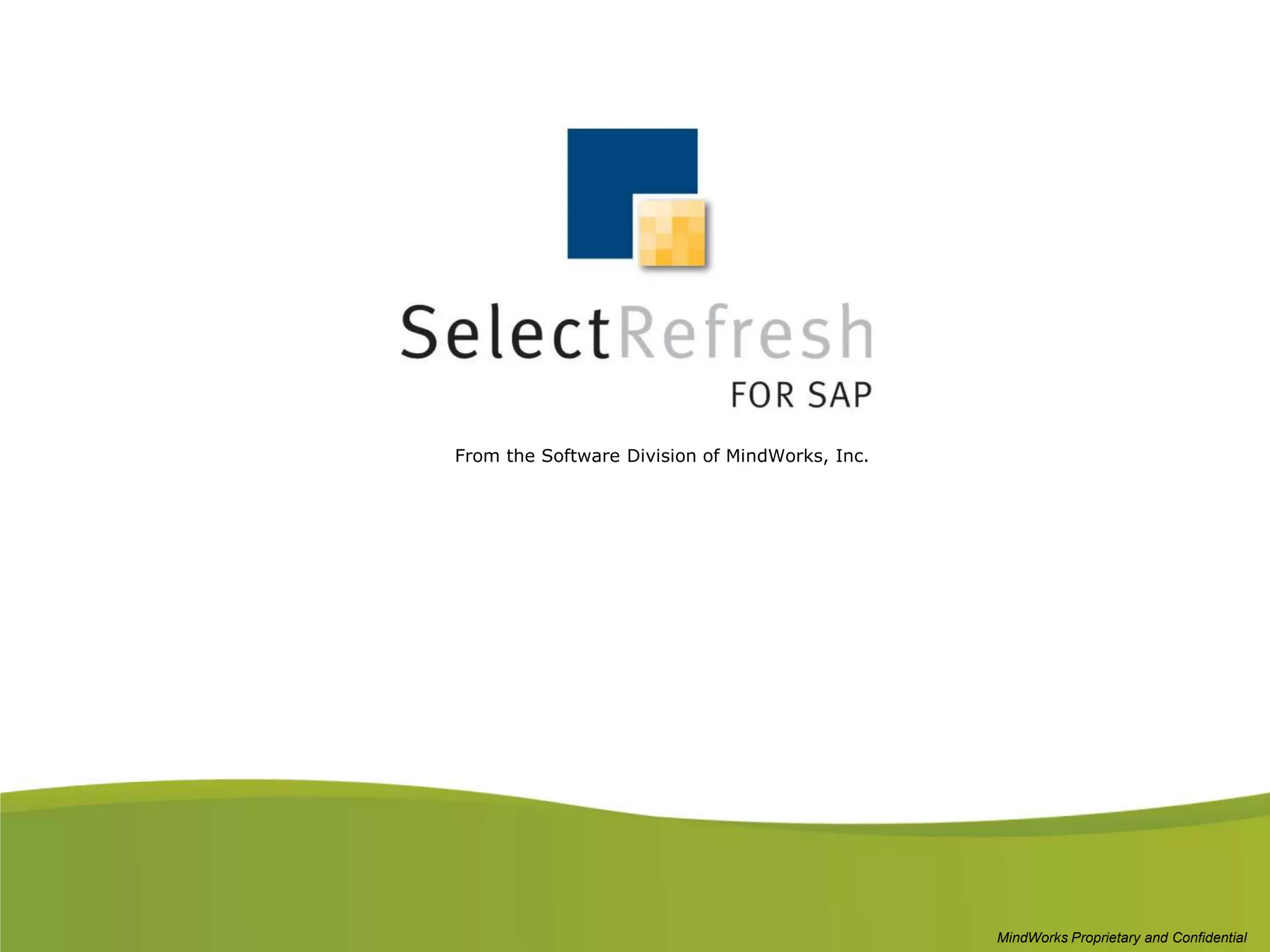 Select Refresh For SAP PPT Show | PPSX