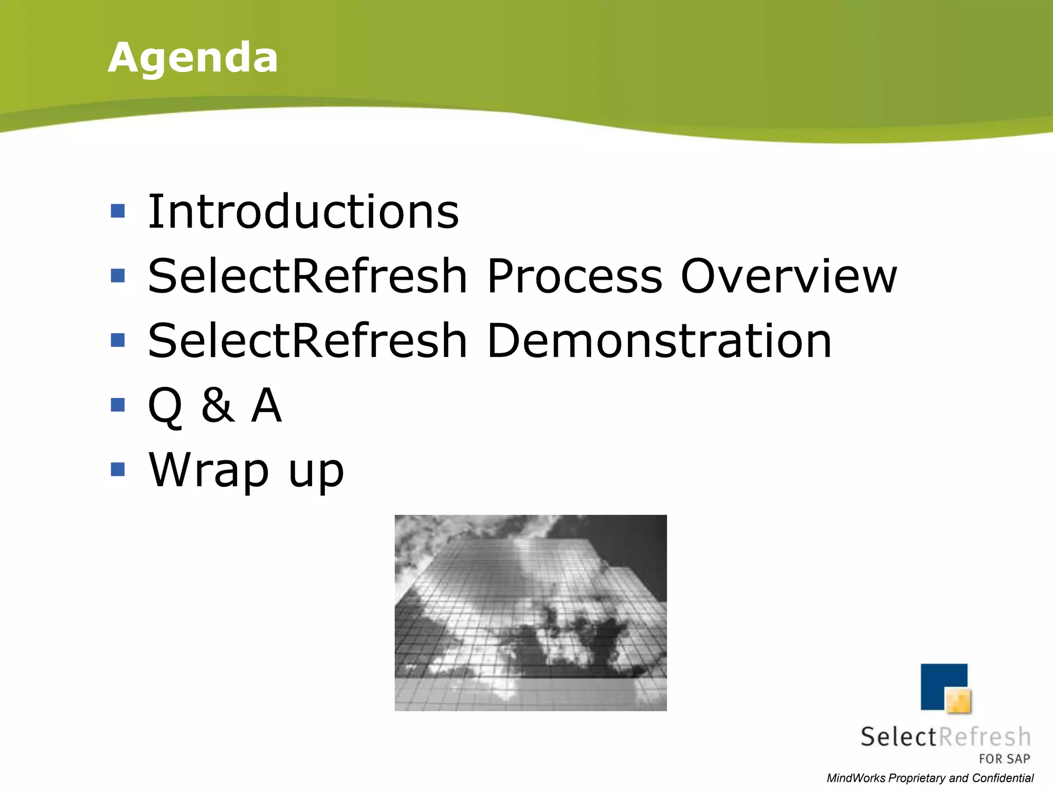 Select Refresh For SAP PPT Show | PPSX