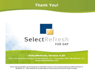 Select Refresh For SAP PPT Show | PPSX