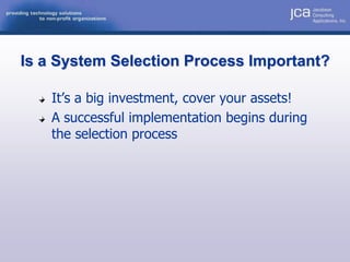 Selecting CRM Software | PPTX