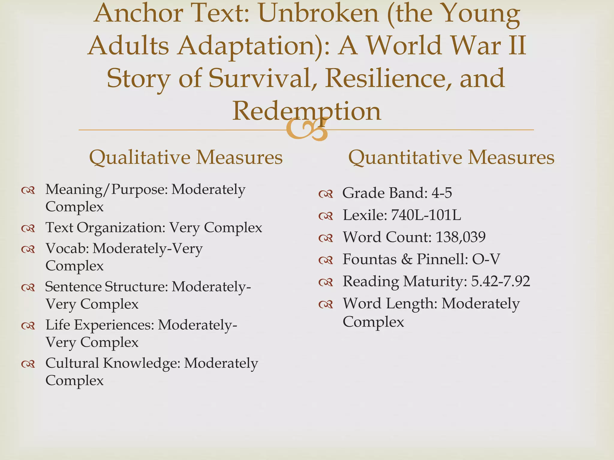 Selecting Texts- Key Assignment. Overcoming Obstacles Through the Lens ...