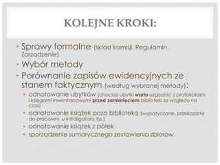 Selekcja i skontrum | PPT
