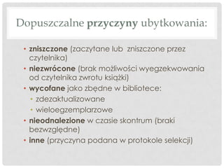 Selekcja i skontrum | PPT