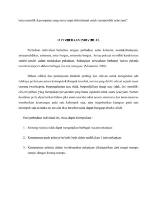 Makalah Seleksi dan penempatan | DOC