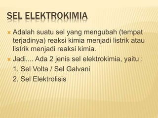 Sel elektrokimia | PPTX