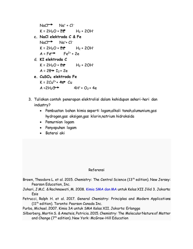 Sel elektrolisis | DOCX