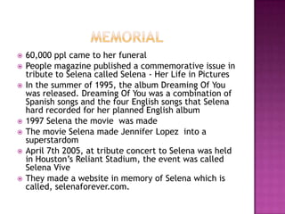 Selena biography | PPTX