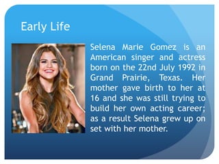 Selena Gomez Artist Research | PPT