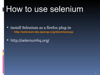Selenium | PPT | Free Download