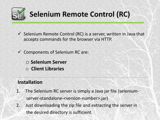Selenium | PPTX