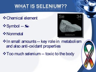 Selenium compounds boost immune system to fight against cancer | PPT