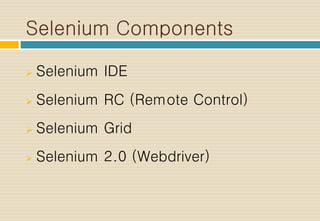 Selenium | PPT