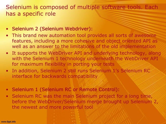 Selenium- A Software Testing Tool | PPT