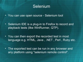 Selenium | PPT