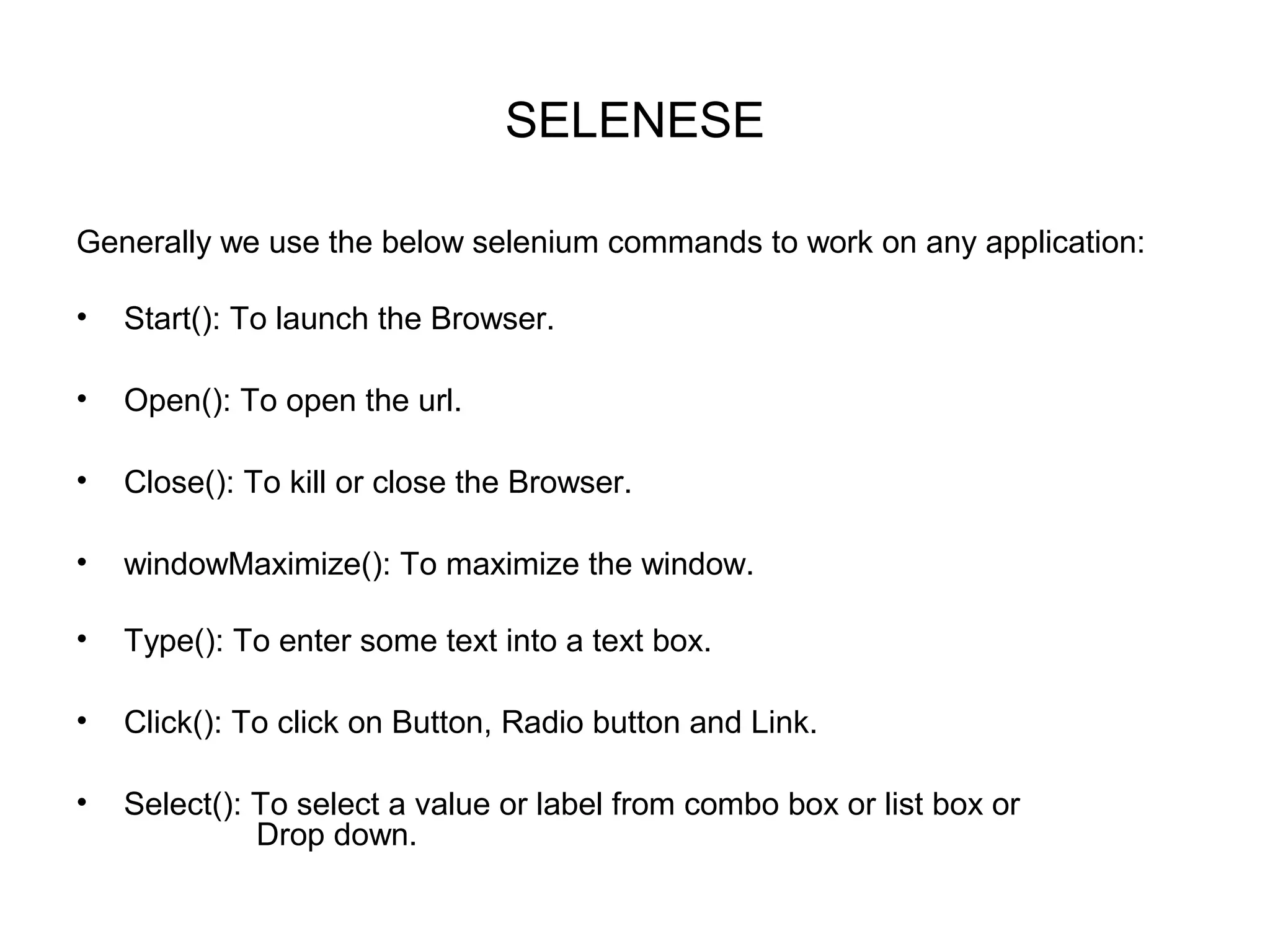 Selenium Ppt Ppt