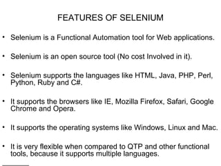 Selenium ppt | PPT