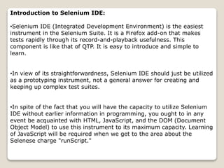 Selenium | PPT