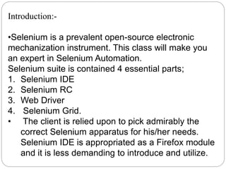 Selenium | PPT