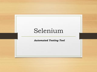 Selenium | PDF