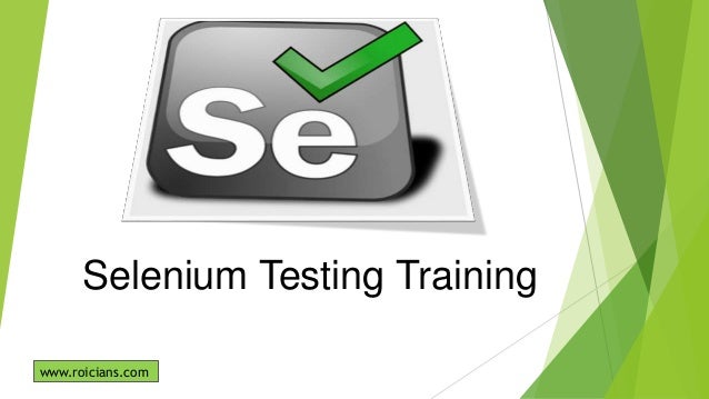 Selenium Testing Training