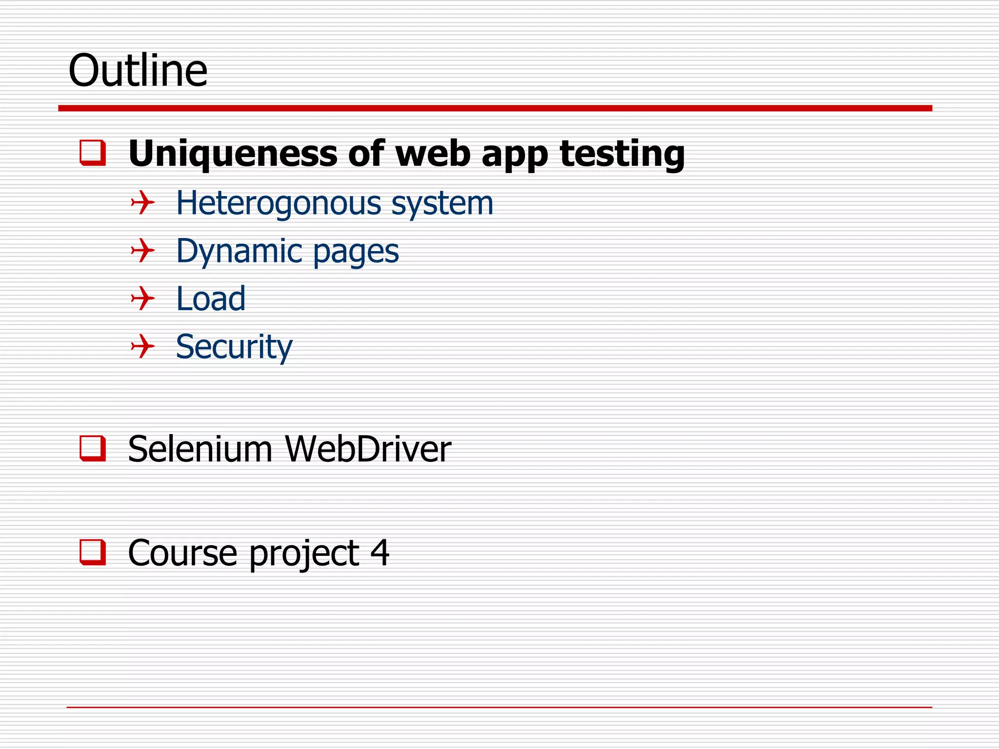 selenium.ppt | Browsers | Computer Software and Applications