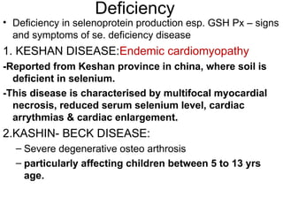 selenium metabolism in human body for mbbs students | PPT