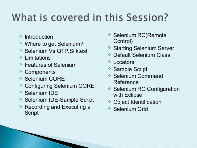 Selenium Basics By Quontra Solutions