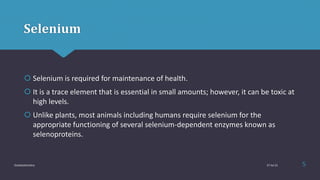 Selenium- chemistry, functions and clinical significance | PDF
