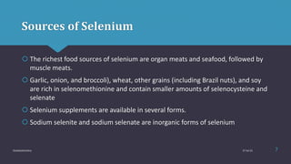 Selenium- chemistry, functions and clinical significance | PDF