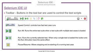 Selenium IDE Introduction, Installation and Working | PPT