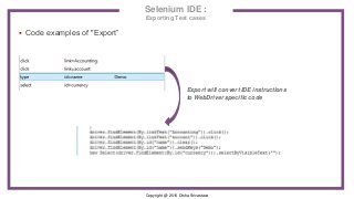 Selenium IDE Introduction, Installation and Working | PPT