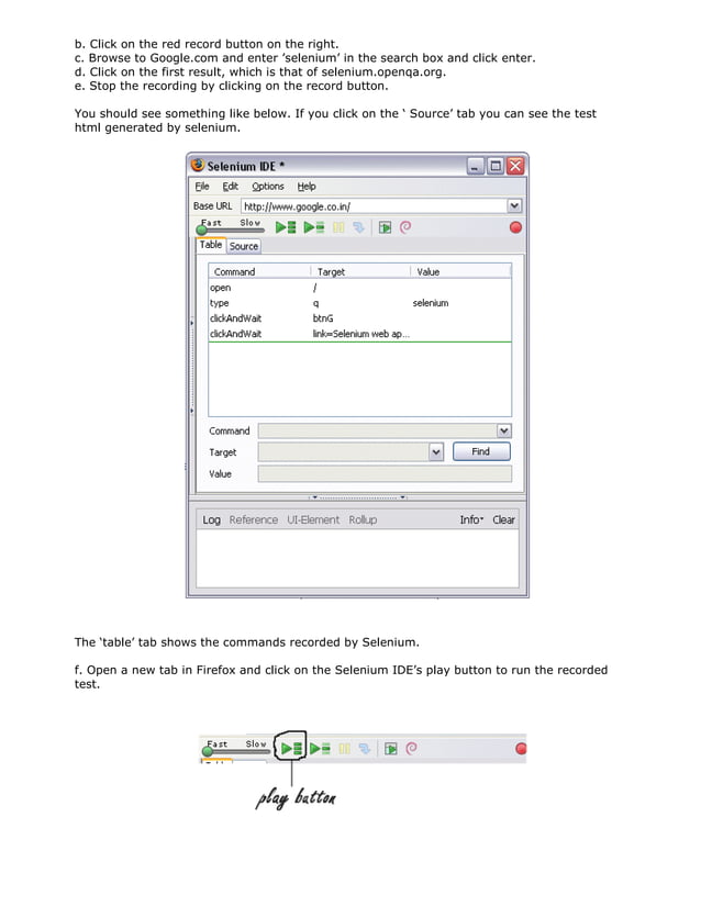 Selenium Ide Tutorial | PDF