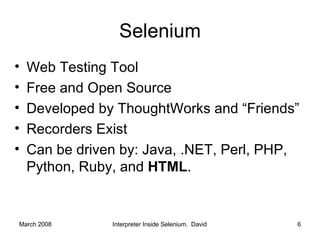 Selenium Interpreter | PPT