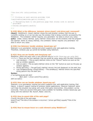 Selenium interview-questions-freshers | PDF