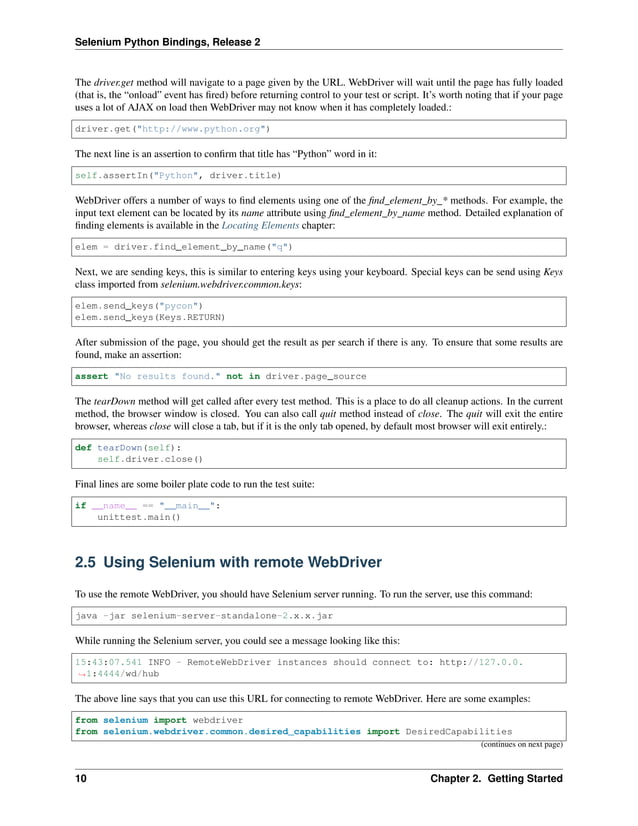 Selenium python | PDF